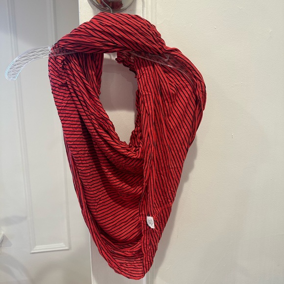 J. Crew | Accessories | Jcrew Red And Navy Stripe Modal Scarf | Poshmark